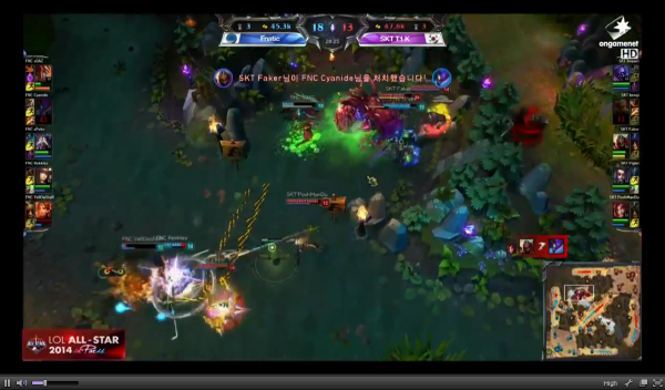 롤 올스타전 2014, SKT T1 K 전승으로 4강 진출