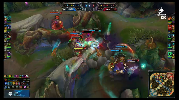 [MSI 2015 #11] EDG 압도적인 한타력 선보이며 승리