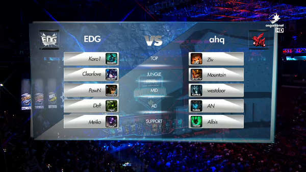 [MSI 2015 #11] EDG 압도적인 한타력 선보이며 승리