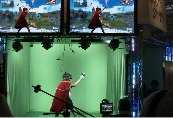 쌍검+세일러복!?! TGS달군 의문의 여전사