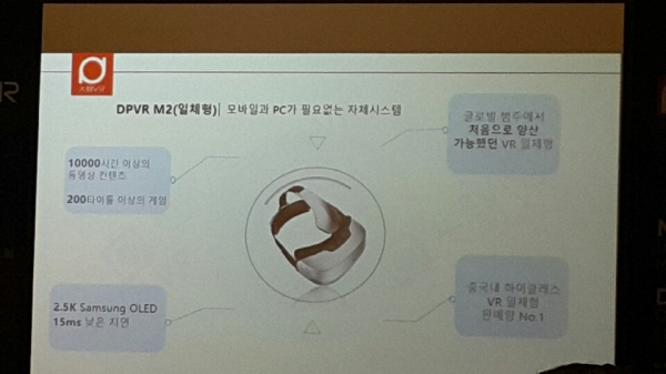 DPVR 제품발표회 개최 … E3, M2프로 라인업 한국 시장 공략 선언