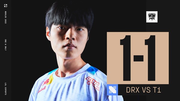 [롤드컵 결승 #2] 역전에 재역전! DRX, 혈전 끝에 T1 꺾고 승부 원점