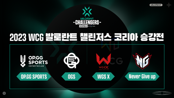 2023 WCG 발로란트 챌린저스 코리아 승강전 개최
