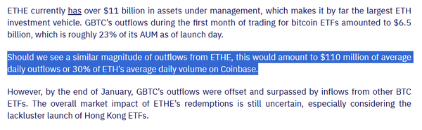 그레이스케일, 미국 이더리움 현물 ETF 매도 선봉 가능성 제기